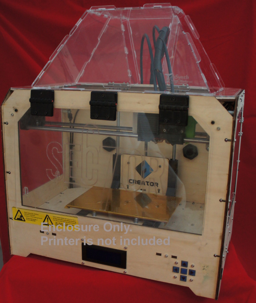 Enclosure for Flashforge Creator 3D Printer & Clones – TabSynth Design ...
